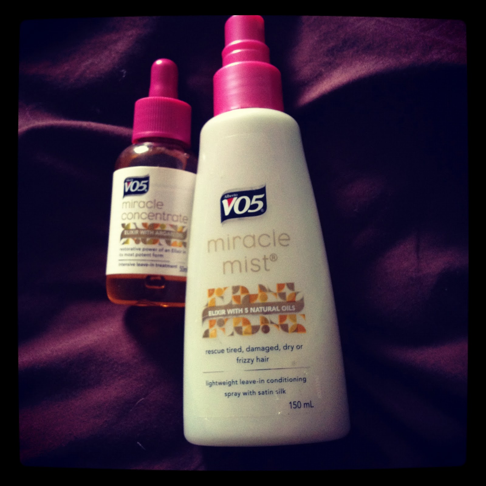 Sophie Cox Makeup: My Favourite!! Vo5 Miracle Mist and Vo5 Miracle ...